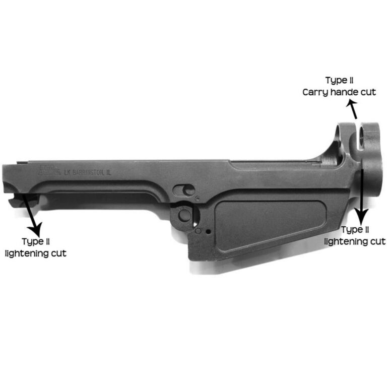 DSA SA58 Stripped Semi Auto FAL Receiver - Type 2 Carry Handle Cut - DSArms
